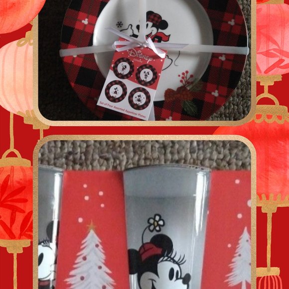 Disney | Kitchen | Disney Plate And Glass Set | Poshmark